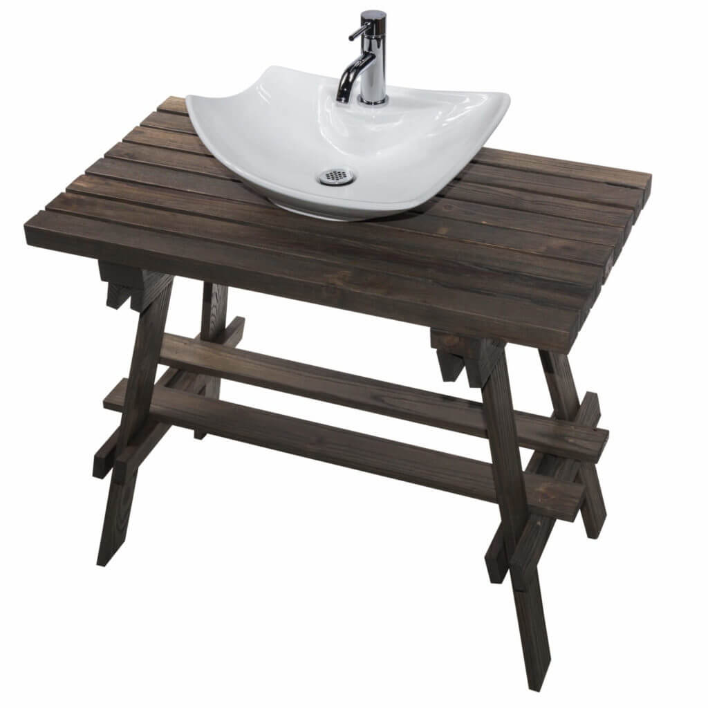 Lille – Vanity – Brown Walnut Strip - Kena Kitchen and Bath Design Center