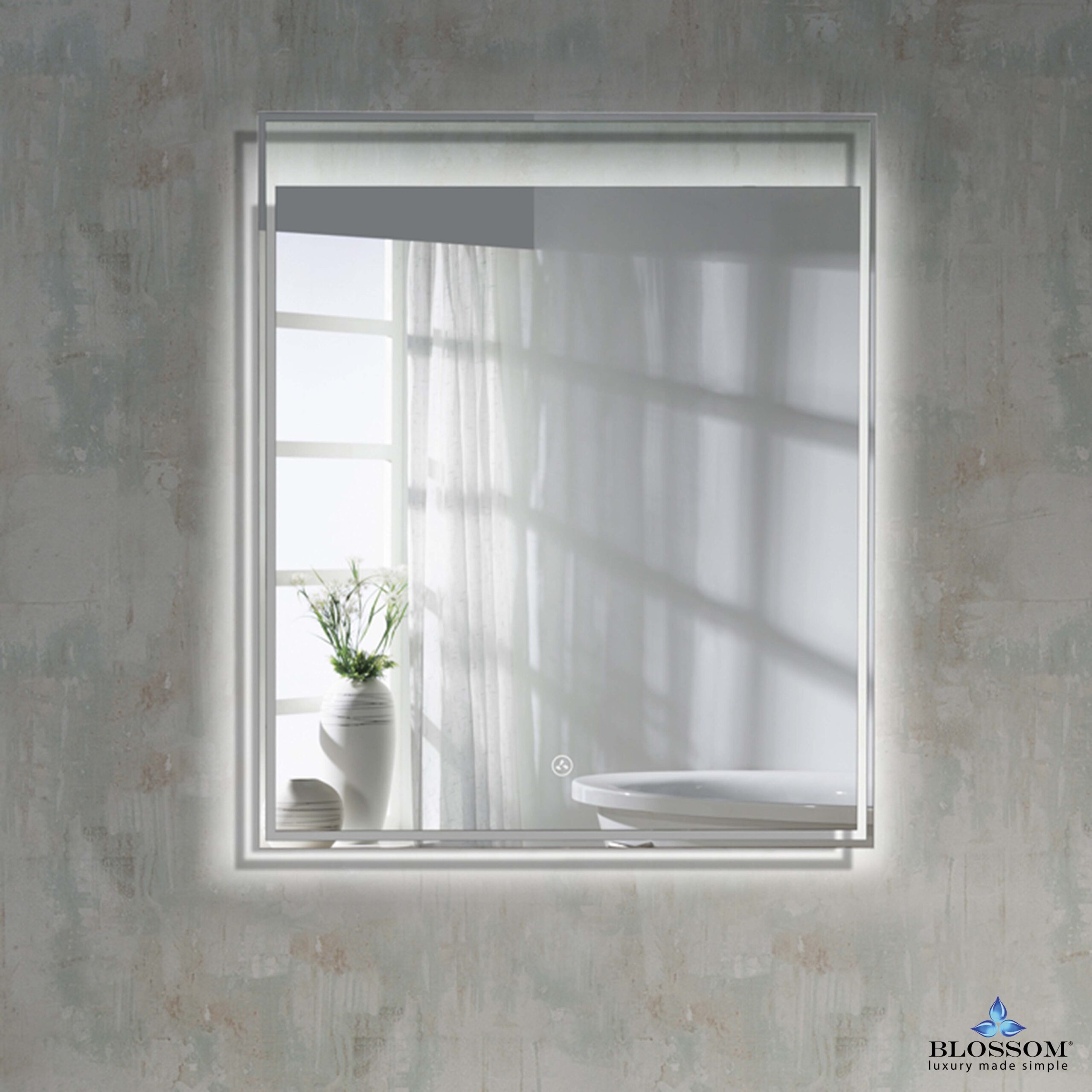 Alpha LED Illuminated Backlit Mirror - Kena Kitchen and Bath Design Center