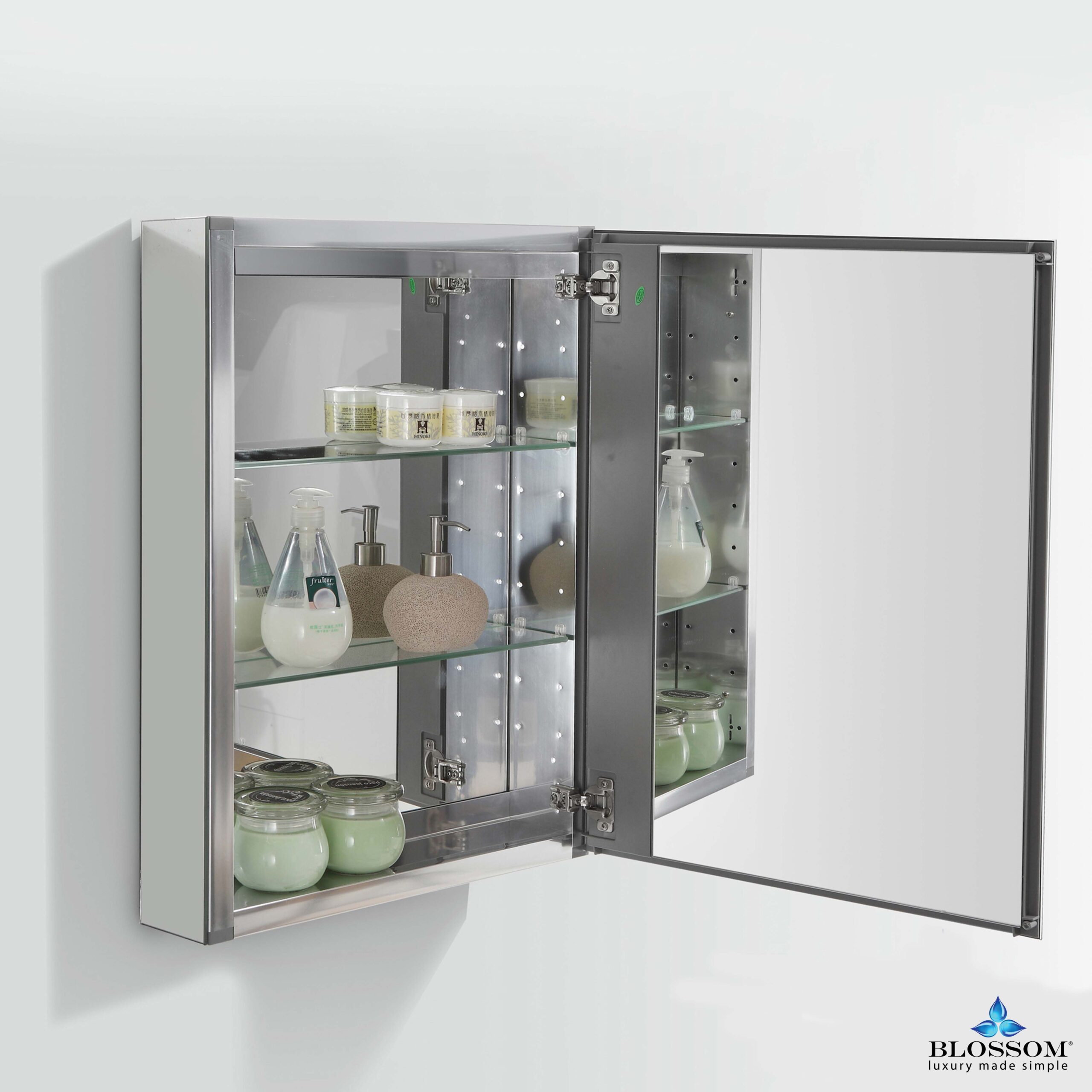 Aluminum Medicine Cabinet with Mirror – MC7 - Kena Kitchen and Bath ...